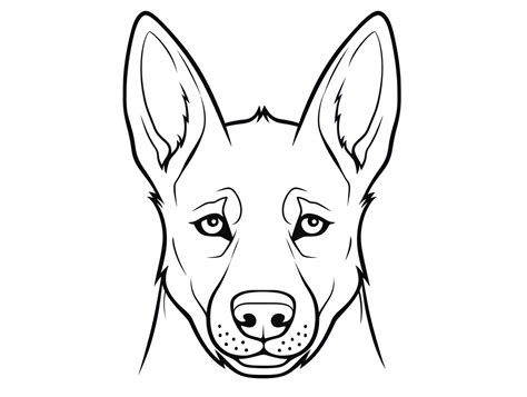 Printable Fun Belgian Malinois Coloring Page — Free