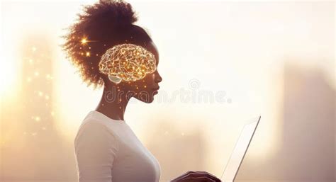 A Black Woman In The Office Discusses With Conversation Ai Exploring
