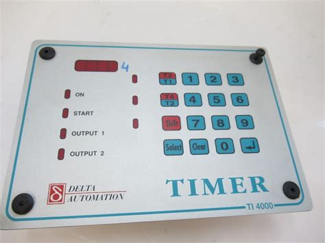 Ti 4000 Delta Automation Hmi Lcd Timer 31 Sa Trexco Pcm Surplus World