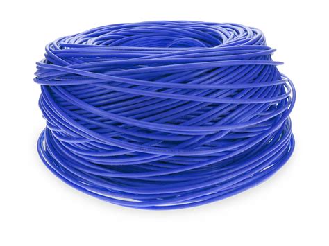 Addon 1000ft Non Terminated Blue Cat 6 Shielded Plenum Rated Bulk Cable