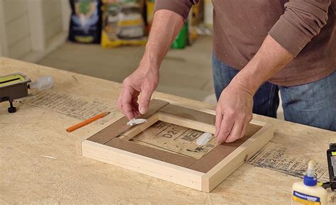 Wooden Frames Diy Diy Wood Picture Frame Desktop Organizer