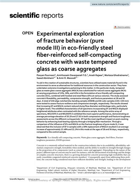 Pdf Experimental Exploration Of Fracture Behavior Pure Mode Iii In Eco Friendly Steel Fiber