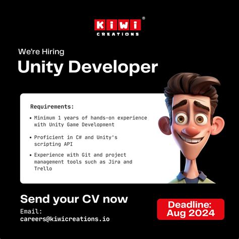 Kiwi Creations On Linkedin Gamedev Unitydeveloper Jobopportunity