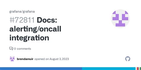 Docs Alertingoncall Integration · Issue 72811 · Grafanagrafana · Github