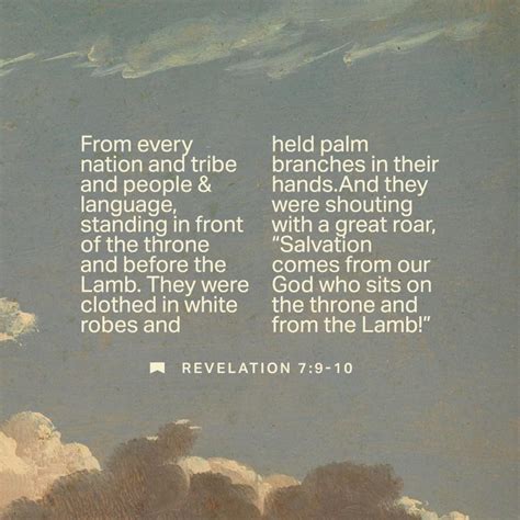 Revelation 7 9 10 12 After This I Looked And There Before Me Was A