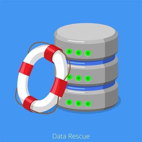 Premium Vector Database Sql Storage Rescue Technology Concept