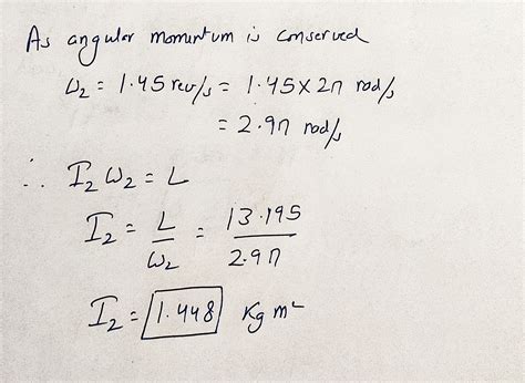 [solved] Please Help Solve A B C Calculate The Angular Momentum In Kg M S Of An Ice