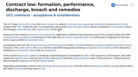 Ucc Contracts Video Examprepai Cpa Review