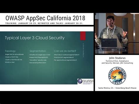 Conference Talks Talk Leveraging Cloud Sdns To Solve Owasp Top Ten From Owasp Foundation