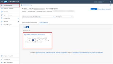 Use Free Tier To Set Up Account For Personalized Recommendation And Get Service Key SAP Tutorials
