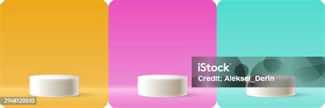 다양한 배경에 상품을 전시하기 위한 원통형 연단 벡터 요소 0명에 대한 스톡 벡터 아트 및 기타 이미지 0명 3차원 형태