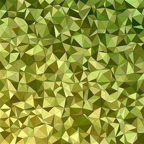 Olive Irregular Triangle Mosaic Background Design Color Tile Background Block Vector Color