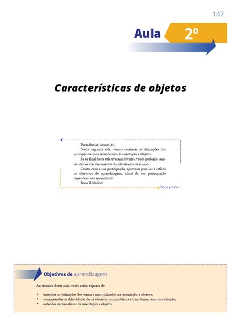 Aula 02 Pdf Classe Programação De Computadores Programação Orientada A Objetos