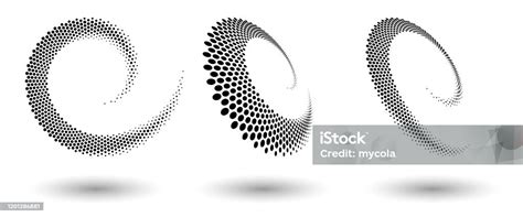 하프 톤 원 프레임 추상도 도트 로고 엠블럼 디자인 요소 모든 프로젝트에 대 한 둥근 테두리 아이콘 또는 백그루드 벡터 Eps10 그림입니다 0명에 대한 스톡 벡터 아트 및