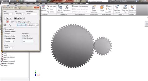 วธการสรางเฟอง D เพอทำแอนเมชนในโปรแกม Autodesk Inventor Gear Animation Graphic Cad Draiwng