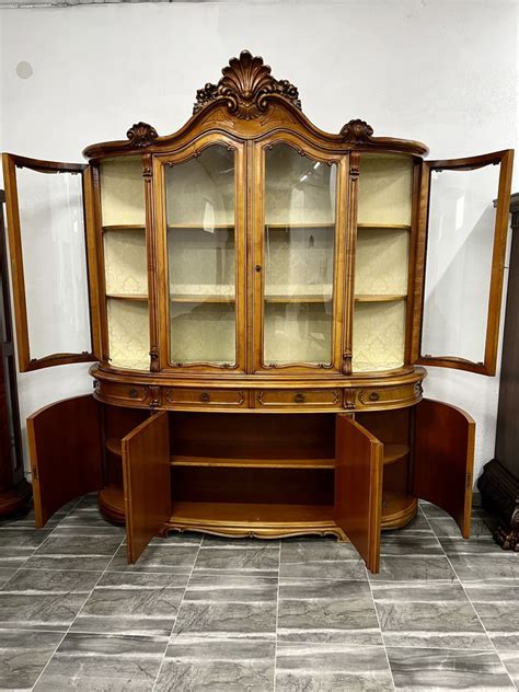 Італійська вітрина вітрина Барокко шафа стінка комод сервант 1