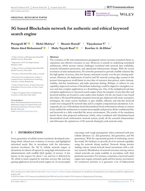 pdf 5g based blockchain network for authentic and ethical keyword