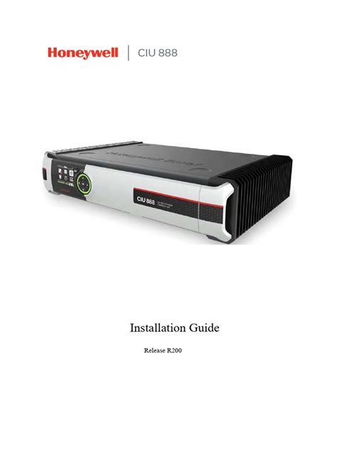 Pmt Hps Honeywell Enraf Ciu888 Installation Guide Pdf Mains