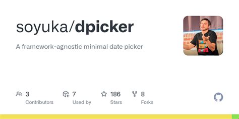 GitHub Soyuka Dpicker A Framework Agnostic Minimal Date Picker