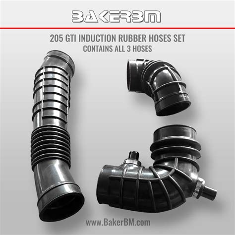 205 Gti Rubber Induction Hoses Set