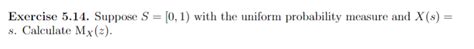 Solved Suppose S With The Uniform Probability Chegg Com