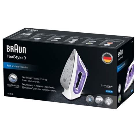 Braun - SI 3042 VI Text Style Steam - Violet- Babystore.ae