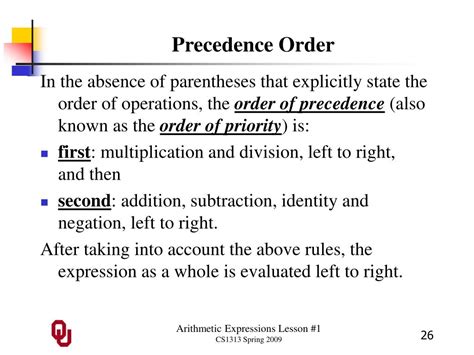 Order Of Precedence Definition Definition Hjo