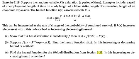 Solved Exercise Suppose The Random Variable X Is A Chegg