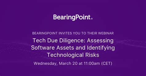 Tech Due Diligence Assessing Software Assets And Identifying