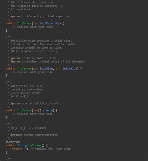 Solved Java Your Task Is To Implement The Intvector Class