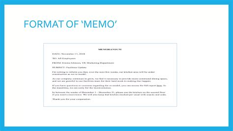 Memo And Circular Ppt Free Download