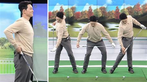 Sbs골프 아카데미 김형주 레슨 백스윙 톱에서 임팩트 직전까지 양쪽 무릎 굽히기 Sbs Golf