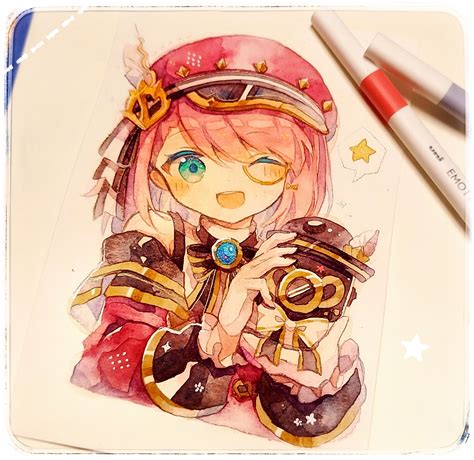 Charlotte Genshin Impact Drawn By Mina Sio Danbooru