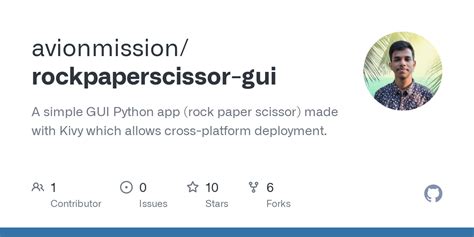 GitHub Avionmission Rockpaperscissor Gui A Simple GUI Python App