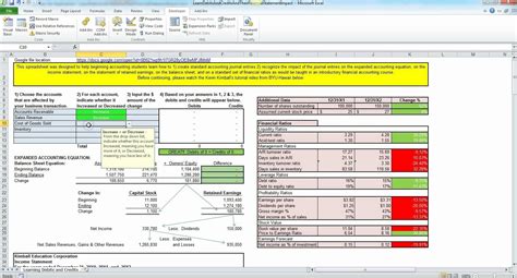Excel Accounting Formulas Spreadsheet Spreadsheet Collections In
