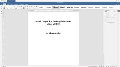 How To Install Onlyoffice Desktop Editors On Linux Mint 19