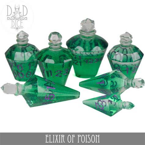 Elixir Of Poison Handmade Dice Set