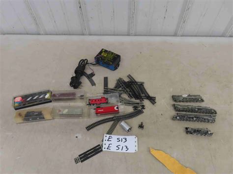 Mini Train Set With Track Transformer And 4pc Pewter Set Mcsherry Auction Service Ltd