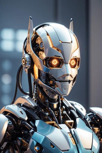 Premium Ai Image Artificial Intelligence Cyborg Illustration