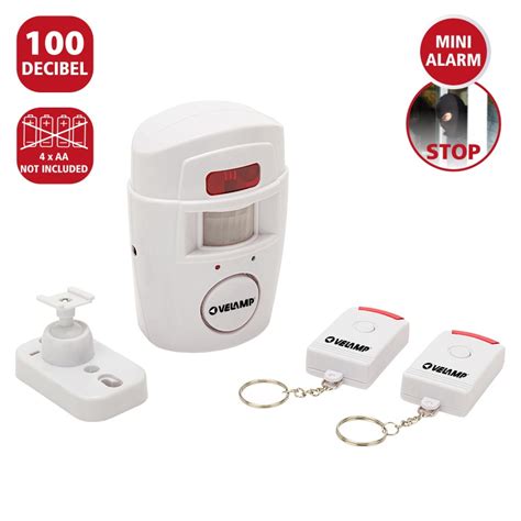 Mini Alarm With Presence Detector And Two Remote Controls White