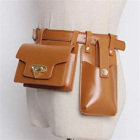 Woman Waist Bag Leather Crossbody Chest Bags For Female Fanny Packs