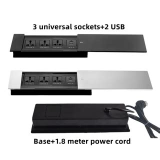 Embedded Desktop Socket Side Sliding Hidden Socket With Conference Table Socket Shopee Philippines