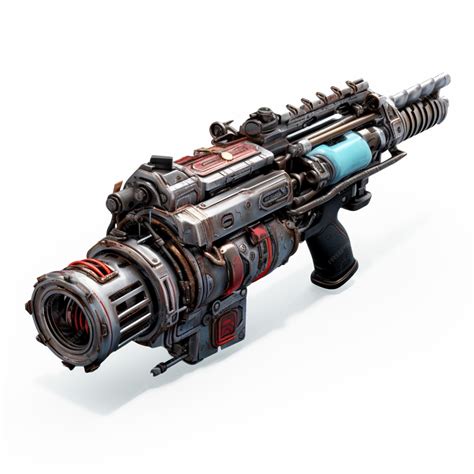 Premium Ai Image Vindicator Minigun With White Background High Quali