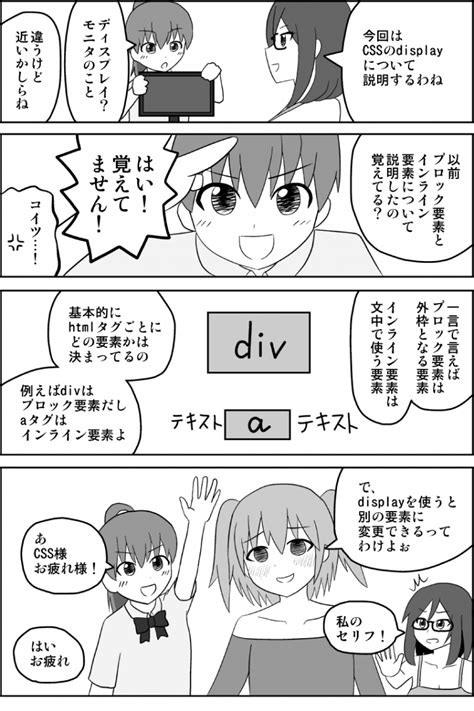 Css Displayの書き方・一覧【23種説明】