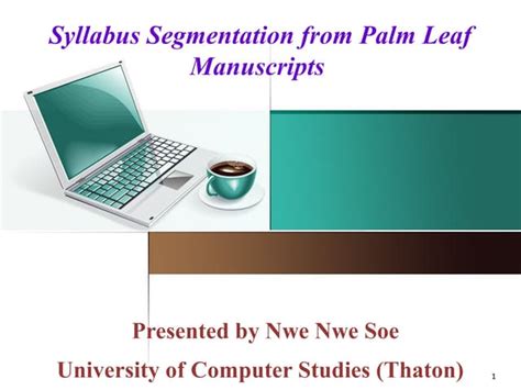 Syllabus Segmentation From Palm Leaf Manuscripts22 2 2018 Ppt