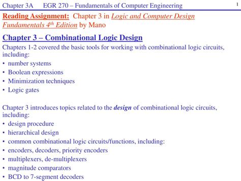 Ppt Chapter 3 Combinational Logic Design Powerpoint Presentation