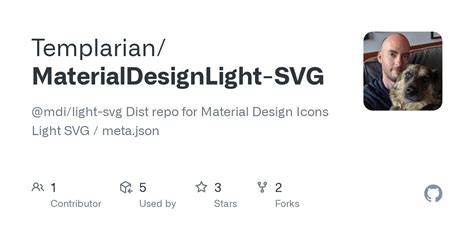 GitHub Templarian MaterialDesignLight SVG Mdi Light Svg Dist Repo For Material Design Icons
