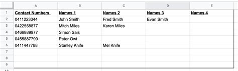 Transpose Names Across Multiple Columns Rows Into A Single Column In Google Sheet With Twist