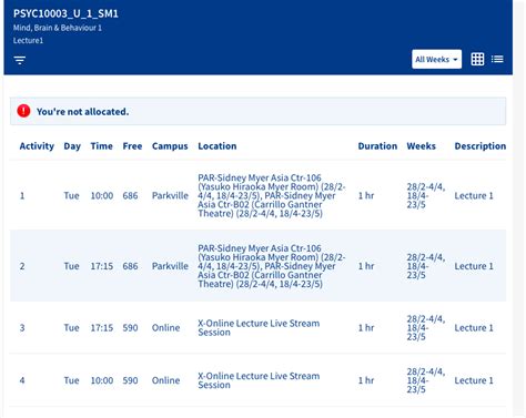handbook timetable or mytimetable r unimelb