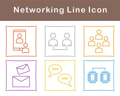 Networking Vector Icon Set 21505154 Vector Art At Vecteezy